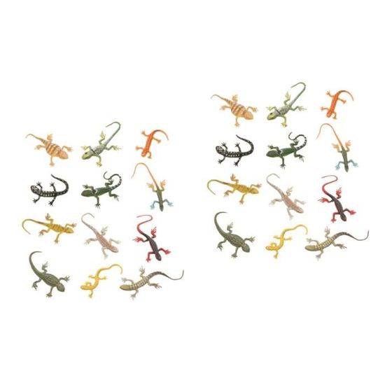 48 pcs simulation lézard jouets reptiles jouets décoration de lézards ...