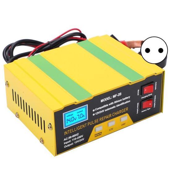 GOTOTOP Chargeur de batterie intelligent complet Chargeur de batterie ...