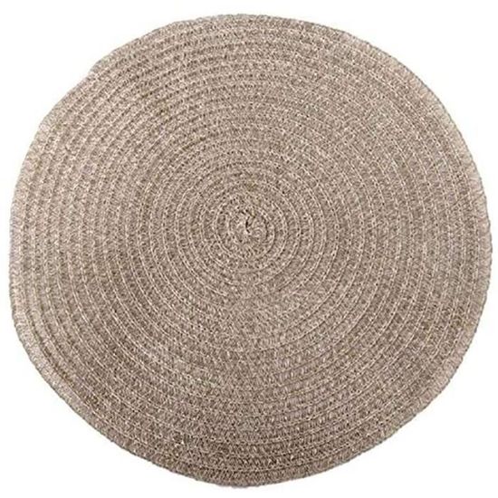 Set de Table Forme Ronde Tapis de Table Durable Résistant à l'usure ...
