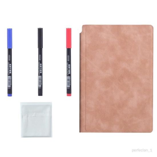 Carnet réutilisable - SHIWAKI - Tableau blanc portable - Blanc - Rose ...