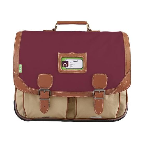 Cartable 41 cm Tann's Iconic Grenat sable Grenat sable - Cdiscount