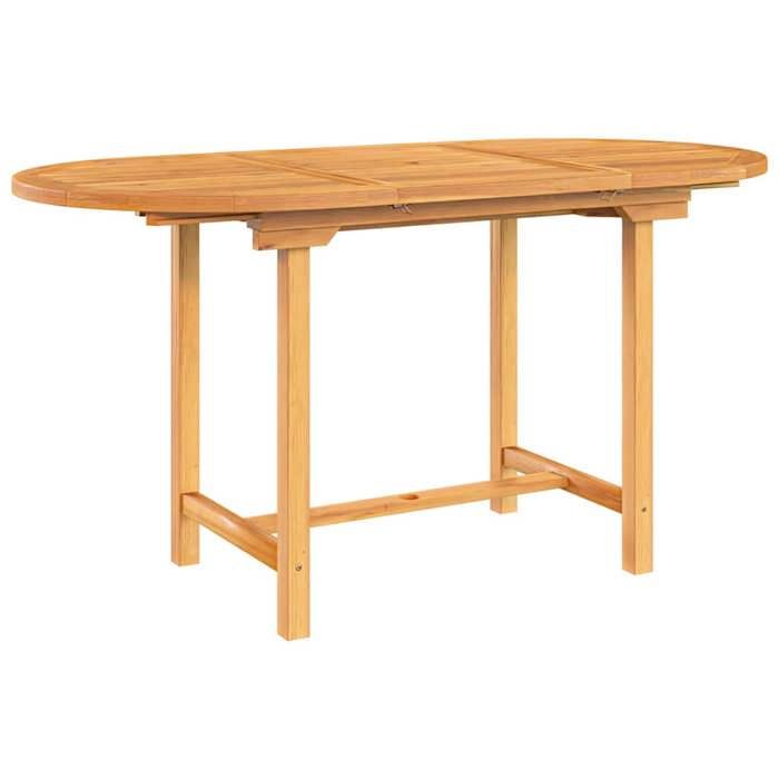 Table de jardin - UU - 6 personnes - extensible 110-160x80x75 cm - bois ...