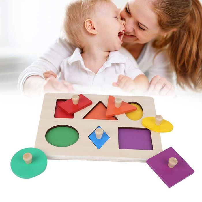 SURENHAP Tableau de forme géométrique Jouet Éducatif Préscolaire en ...