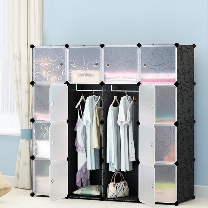 Einfeben Armoire Penderie 20 Cubes Modulable Meuble Etagères de ...