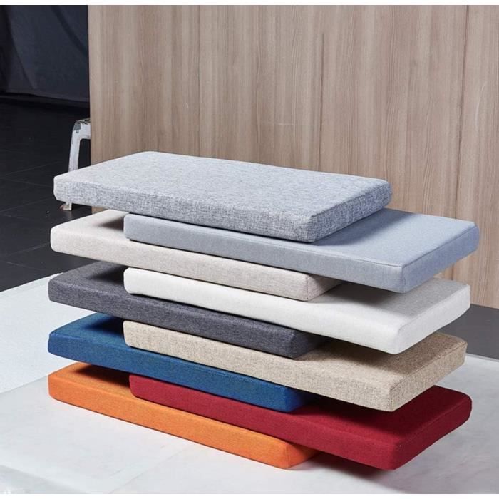Coussin De Banc Avec Attaches,Confortable,Antidérapant,Lavable,Coussin Pour Banc Banquette,3-5 ...