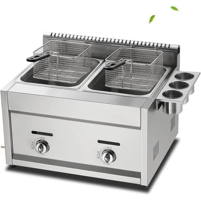 Friteuses Commerciales Friteuse À Gaz Multifonctions, 22L, Friteuse GPL ...