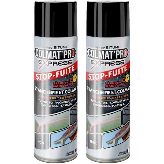 Lot de 2 Colmat’Pro Express 300 ml couleur Noir – Stop-Fuite ...