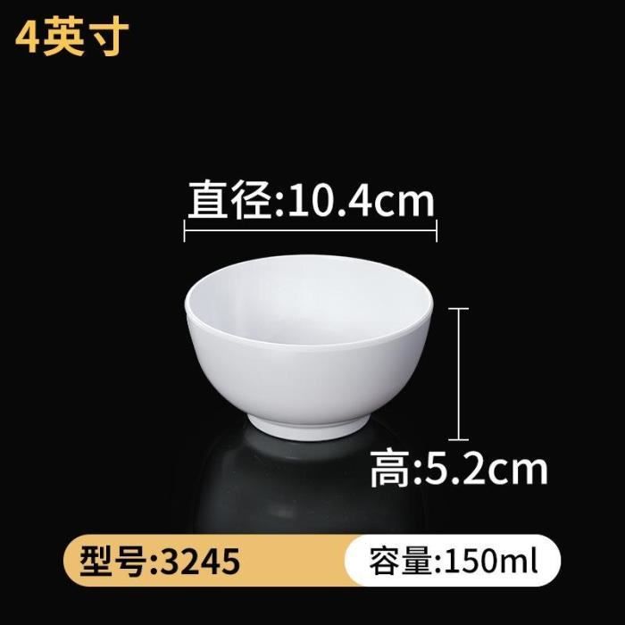 Bol,Petit bol d'assaisonnement de riz en mélamine blanche,petit bol de ...