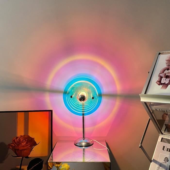 Lampe à poser - Rainbow-T[E] - Design arc-en-ciel - LED - Rechargeable ...