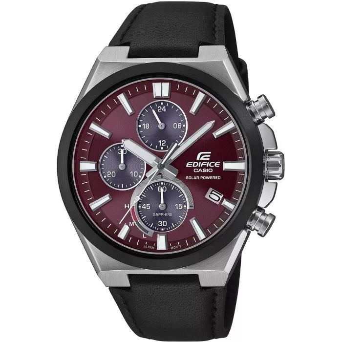 Montre Casio - Hommes - EFS-S630BL-5AVUEF - Noir Cuir - 42mm - 10 bar ...