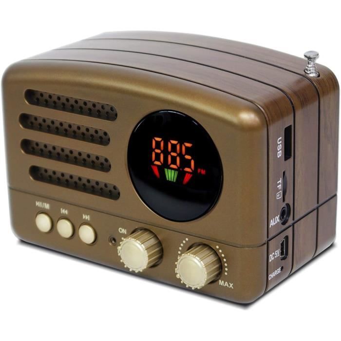 Radio Portable Bluetooth Avec Antenne Radio Chargement Usb Emplacement ...