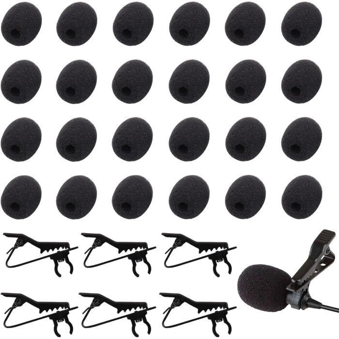 30 Pièces Kit De Remplacement De Microphone À Revers, 24 Pièces De ...
