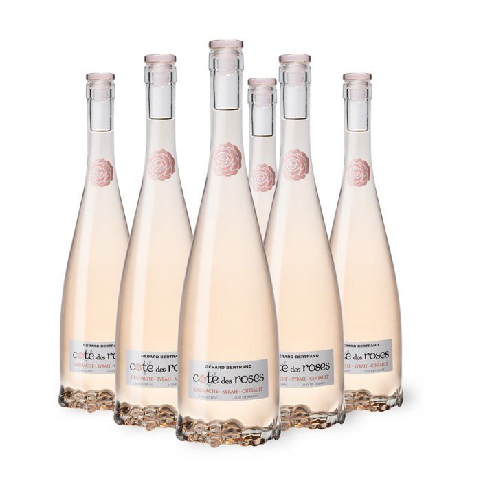 Côte des roses AOP Languedoc - Vin rosé x6 - La cave Cdiscount