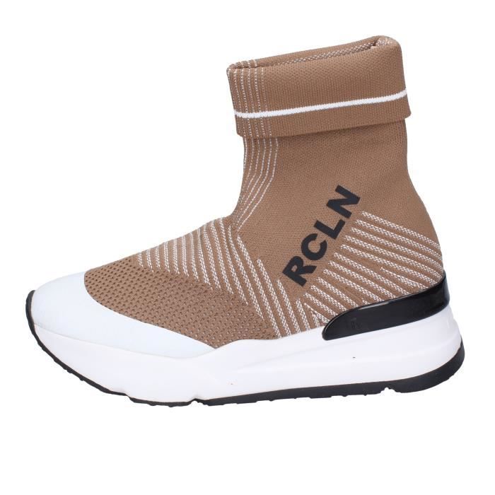 RUCOLINE Bottine Femme Beige Textile BH886 Beige - Cdiscount Chaussures