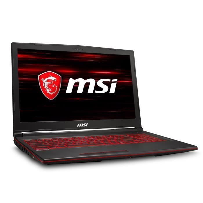 Ordinateur Portable Gamer - MSI GL63 8RCS-093FR - 15,6" Wide View FHD ...