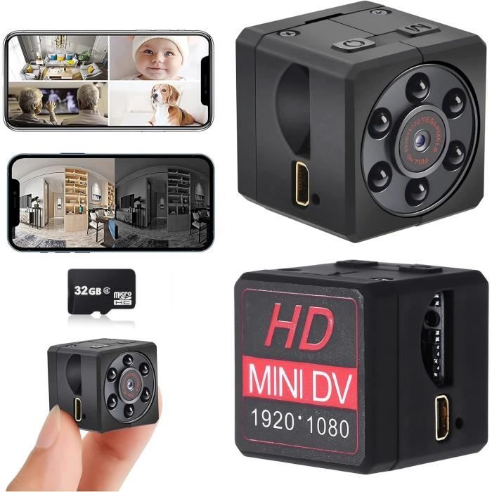 Mini Caméra Cachée Avec Image Full Hd 1080 - Vision Nocturne Intérieure ...