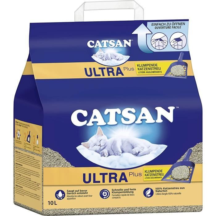Litière pour chat ultra agglomérante Catsan - Ultra absorbante - En ...