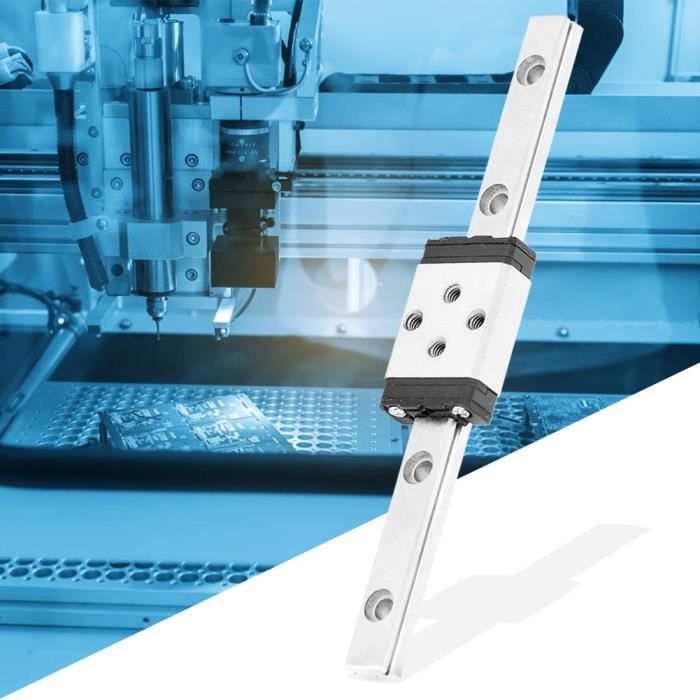 TMISHION Guide Linéaire CNC, Block Carriage, Rail, 440C High Hardness ...