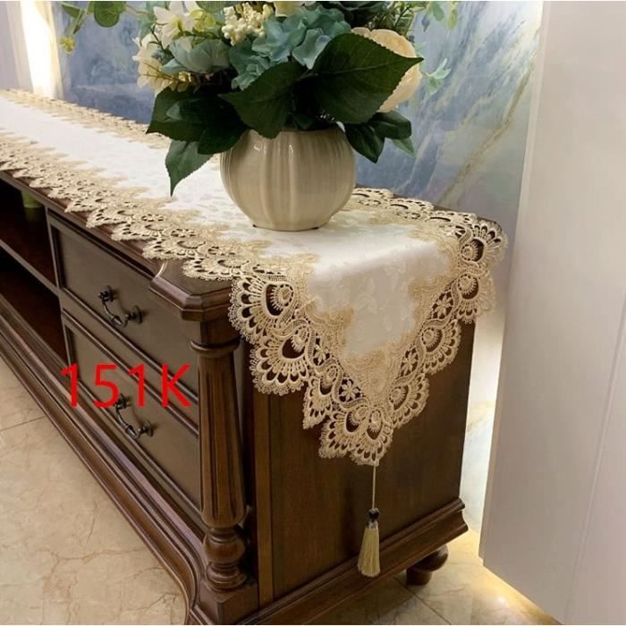 HM51K 40X100cm -Nappe de Table basse brodée Europe, chemin de Table en ...