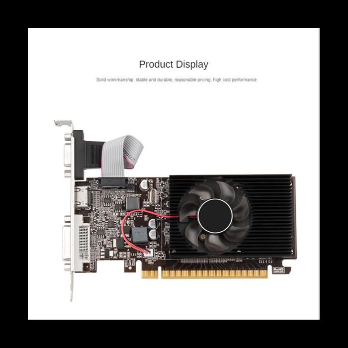 GT610 1GB Graphics Computer Desktop Gaming Small Case DDR3 Memory VGA ...