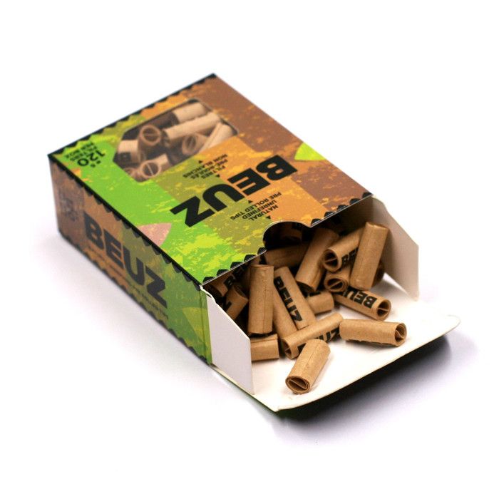 BEUZ Boite de 120 filtres à cigarettes fabriqués en carton non blanchi ...