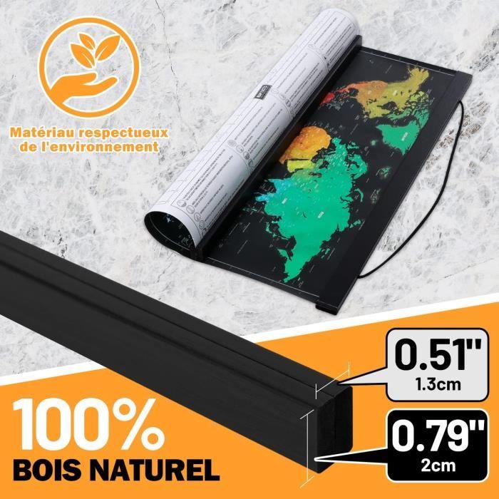 Cadre Photo A2, Cadre Poster 45X60 45X30 Aimanté Bois Naturel Pour ...