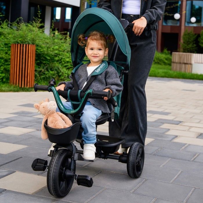 Tricycle bébé évolutif 2en1 LIONELO Kori - Poussette - Siège réversible ...