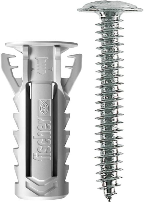 Lot de 100 chevilles SX Plus SP avec vis à tête cylindrique 6 x 30 mm ...