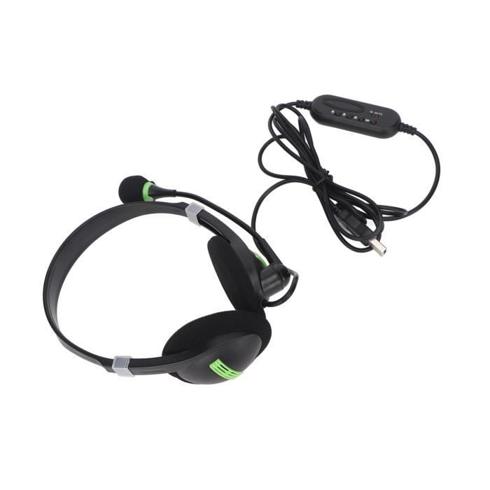 Casque Professionnel USB - EJ.LIFE - Réduction de Bruit - Microphone ...