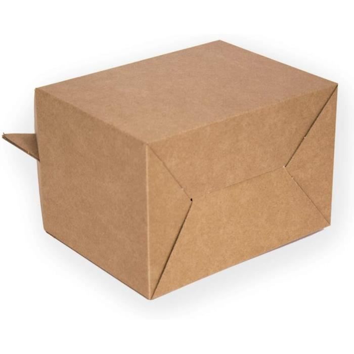 Only Boxes, Boîte De Pique-Nique Maxi En Carton Kraft, 10 Pièces ...