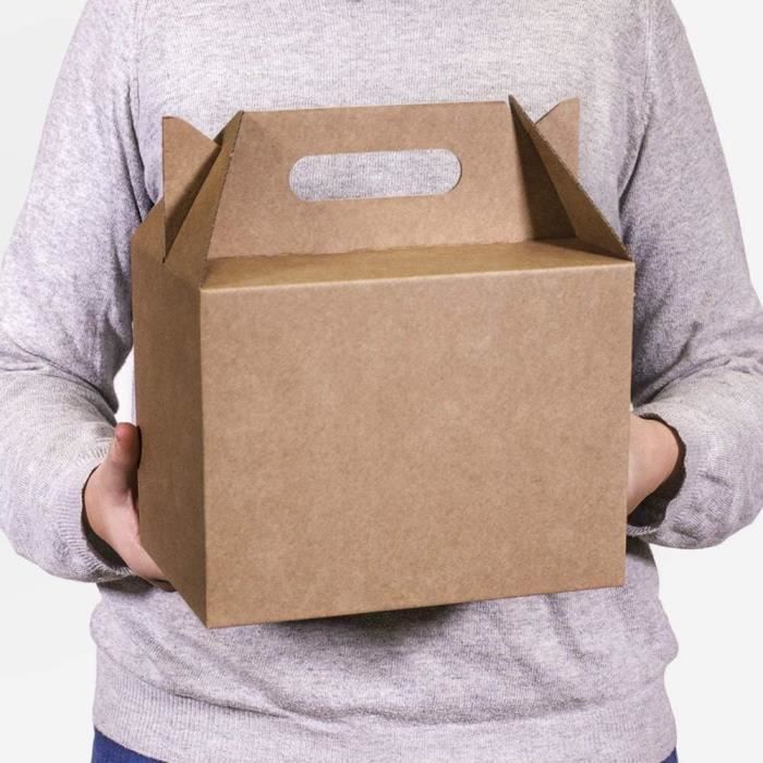 Only Boxes, Boîte De Pique-Nique Maxi En Carton Kraft, 10 Pièces ...