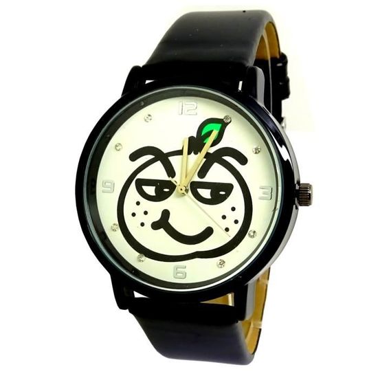 MONTRE FUN RIGOLO OASIS DESSIN FRUIT DROLE MALICE MIXTE FEMME HOMME ...