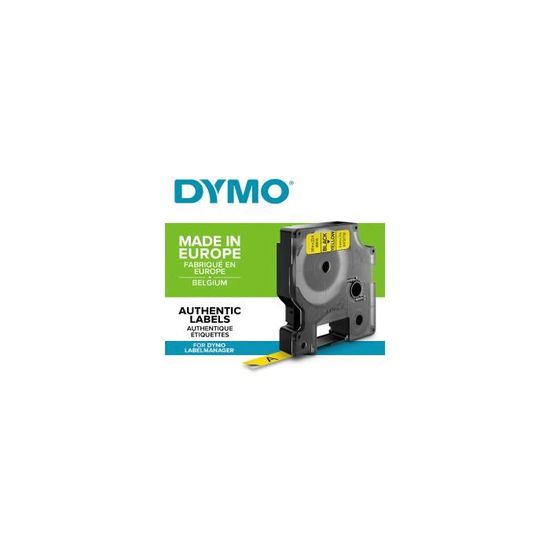 DYMO LabelManager cassette ruban D1 9mm x 7m Noir/Jaune (compatible ...