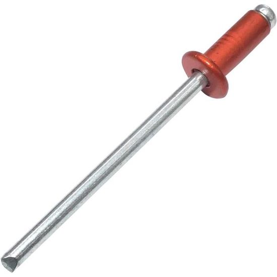 C48069 - Lot De 50 Rivets Aveugles Standard Ø4X10Mm - Couleur Rouge Feu ...