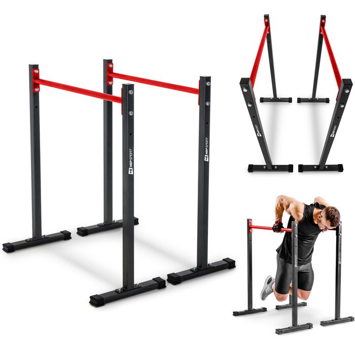 Hop-Sport Barres de Dips avec Gants d'Entraînement HS-1001K, Barres ...