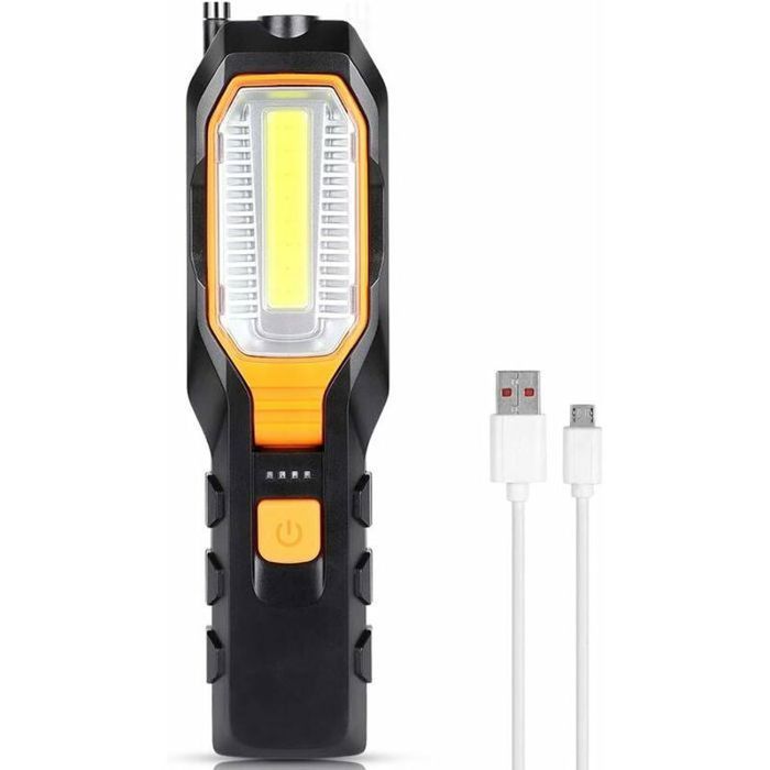 Lampe LED de Travail Magnétique Lampe COB Rechargeable 4 Modes d ...