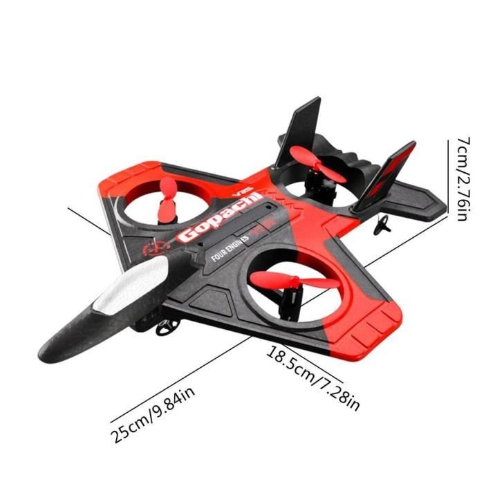 Caméra 4K-Drone de chasse télécommandé RC 2.4G V25, modèle'avion avec ...