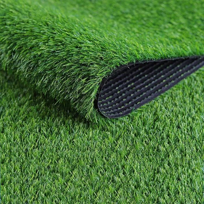 Gazon Artificiel avec Trous De Drainage,Herbe Synthétique Artificielle Gazon Synthétique Fausse ...