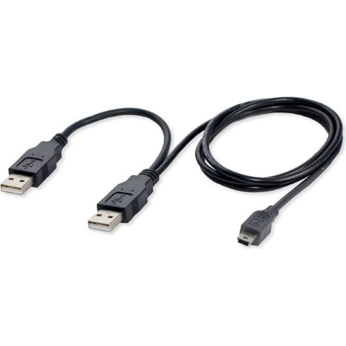 Double usb cord store