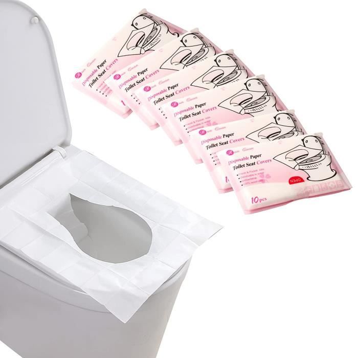 Maotrade 60 Protege Toilette Jetable Protection Wc Couvre Siege Cuvette ...