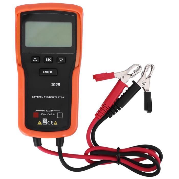 EIF Testeur De Batterie 1001700Cca Car Battery Tester 12/24V Automobile ...