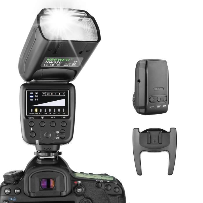 Neewer Flash Speedlite avec Système sans Fil 2,4G et 15 Canaux ...