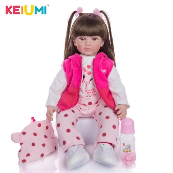 KEIUMI – poupée Reborn en Silicone, 60CM, réaliste, 24 pouces, Style Sport pour enfants, cadeau ...