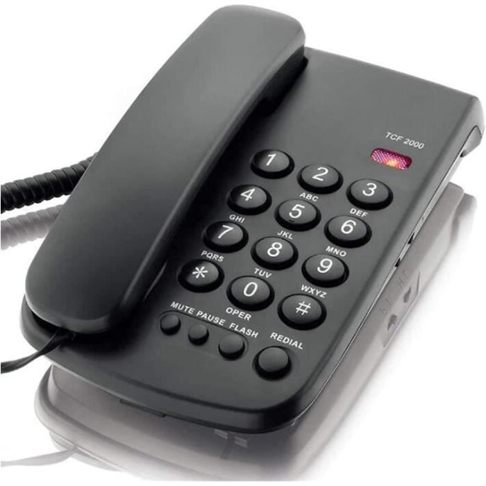 Téléphone Fixe Rétro Pour Hôtel Téléphone Fixe P-T Double Mode ...