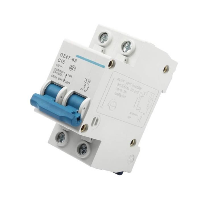 Disjoncteur 10A 16A 2P Ac 230V Ou 400V 20A 25A 32A 40A 50A 63A ...