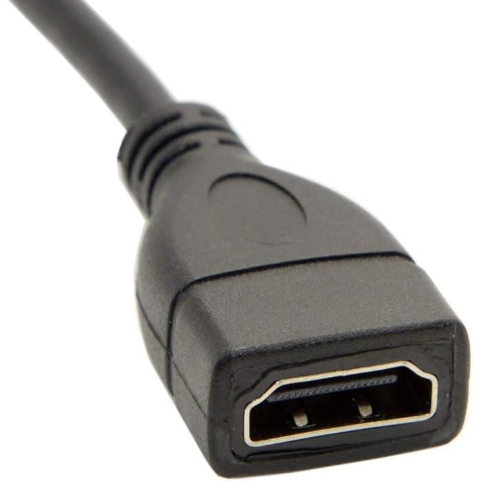 Cy Câble Adaptateur Mini Hdmi Vers Hdmi Pour Appareil Photo Dv Sony ...