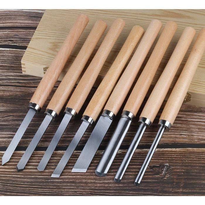 Ensemble De Burin À Bois Outils De Tournage, Ensemble De Ciseau À Bois, Outils De Tournage Gouge ...