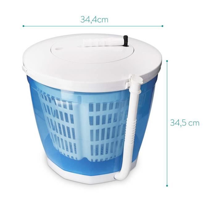 Navaris Mini Machine à Laver Manuelle - Petit Lave-Linge Portable avec ...