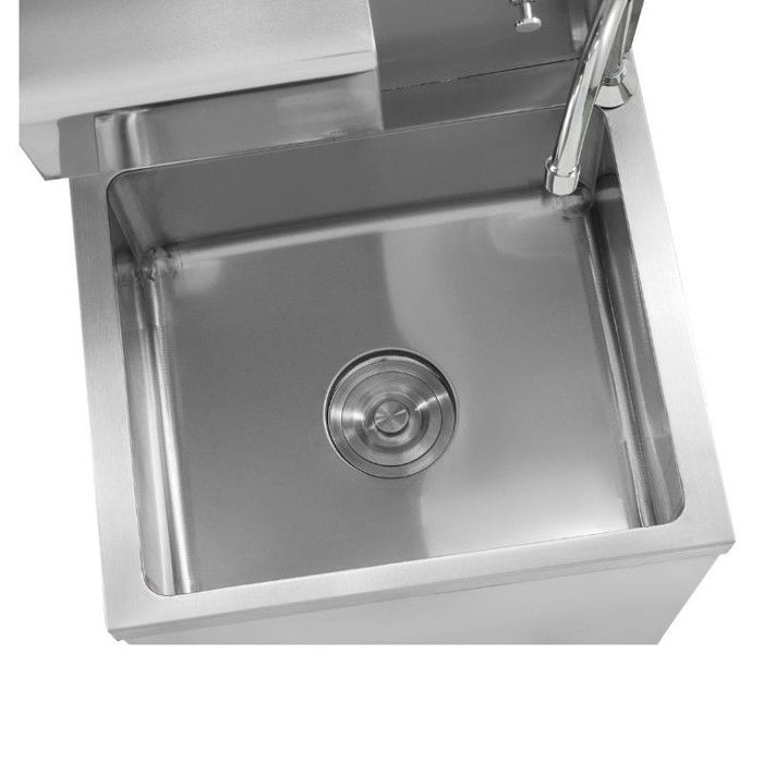 Lave-Mains Commande au Pied avec Savon et Distributeur de papier ...