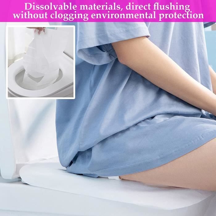 Maotrade 60 Protege Toilette Jetable Protection Wc Couvre Siege Cuvette ...
